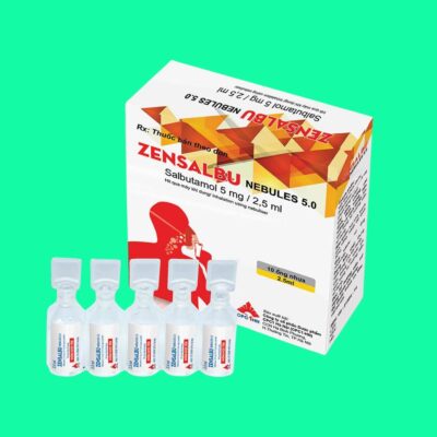Thuốc Zensalbu nebules 5.0 (Salbutamol 5mg/2,5ml) điều trị cơn hen cấp tính