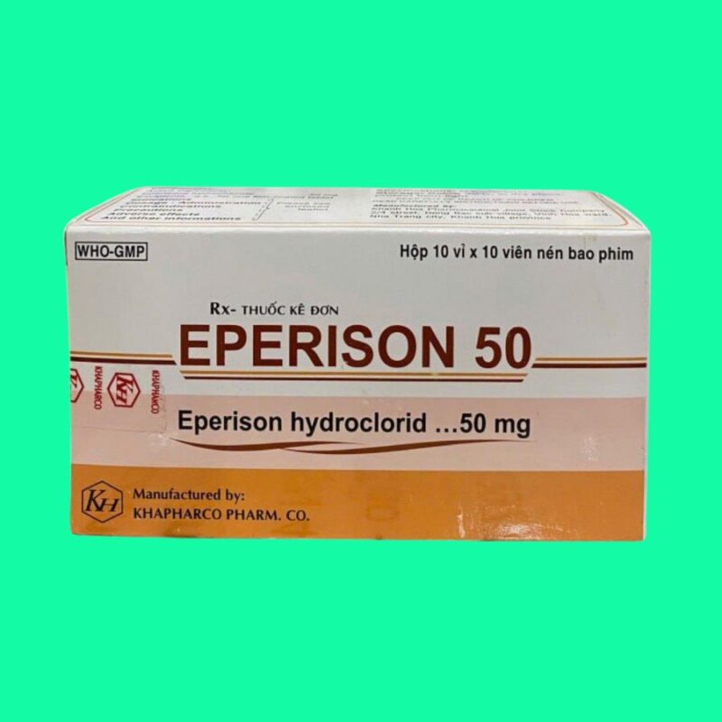 Eperison 50 Khapharco cải thiện triệu chứng trong bệnh đau lưng