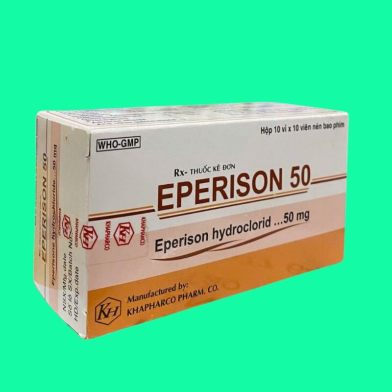 Eperison 50 Khapharco cải thiện triệu chứng trong bệnh đau lưng