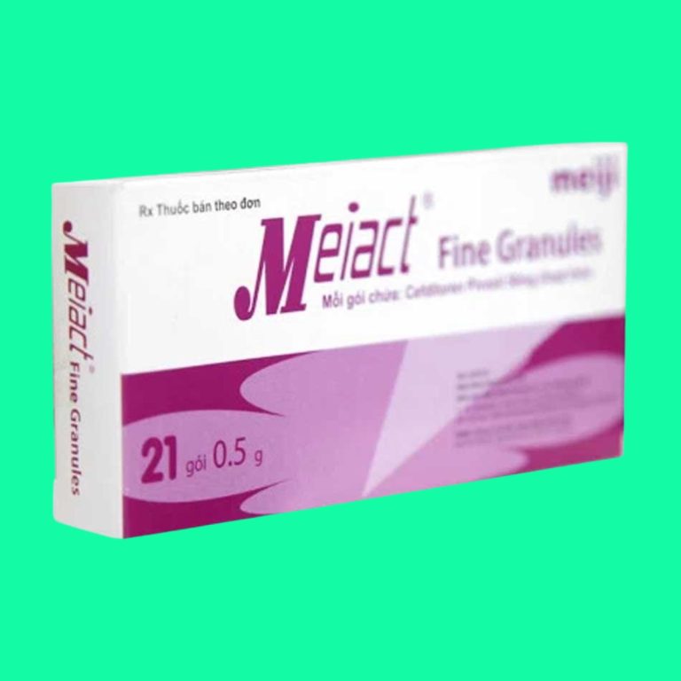 Meiact fine granules 50mg điều trị viêm xoang, viêm amidan cấp