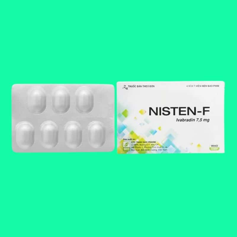 Nisten-F 7.5mg điều trị bệnh mạch vành và đau thắt ngực ổn định