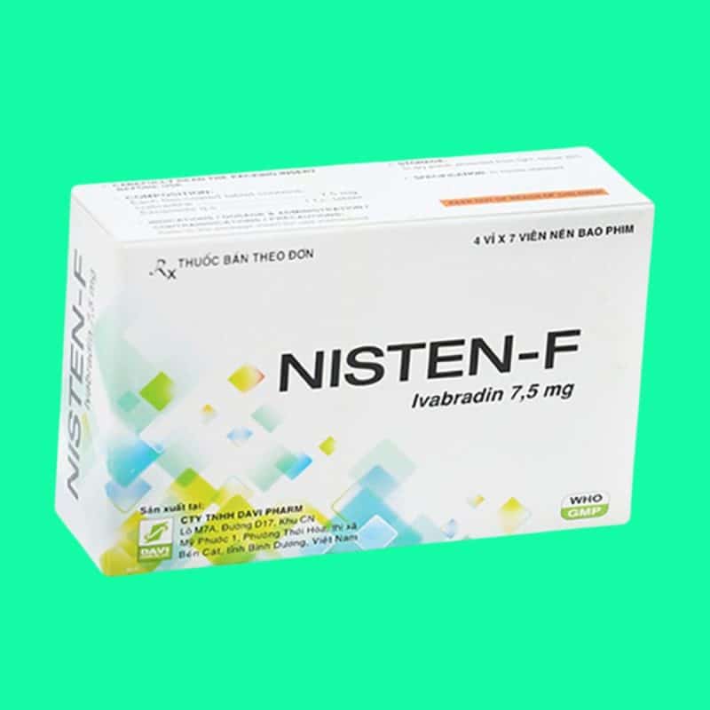 Nisten-F 7.5mg điều trị bệnh mạch vành và đau thắt ngực ổn định