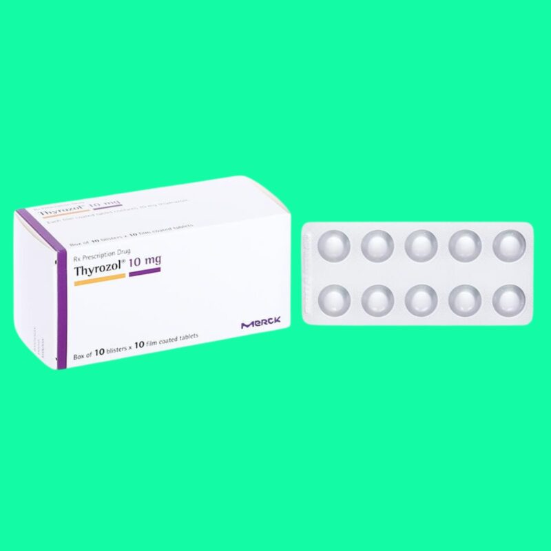 Thyrozol 10mg điều trị cường giáp, ngăn ngừa nguy cơ u tuyến giáp