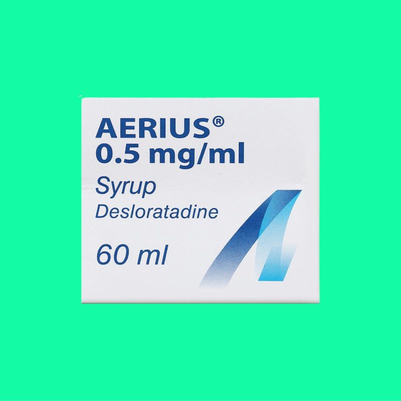 Thuốc Aerius 0.5 mg/ml giúp giảm triệu chứng viêm mũi dị ứng