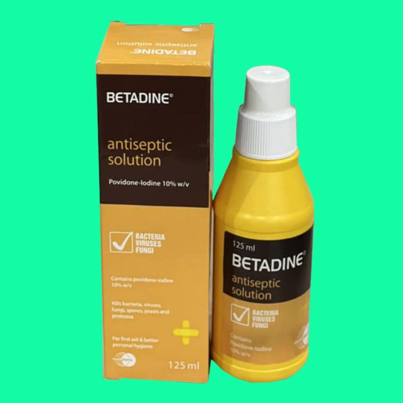 Thuốc Betadine Antiseptic Solution 10% có tác dụng sát khuẩn mạnh