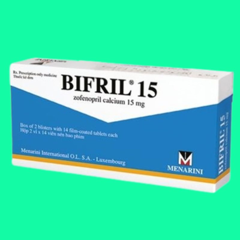 Thuốc Bifril 15mg kiểm soát huyết áp và hỗ trợ sau nhồi máu cơ tim