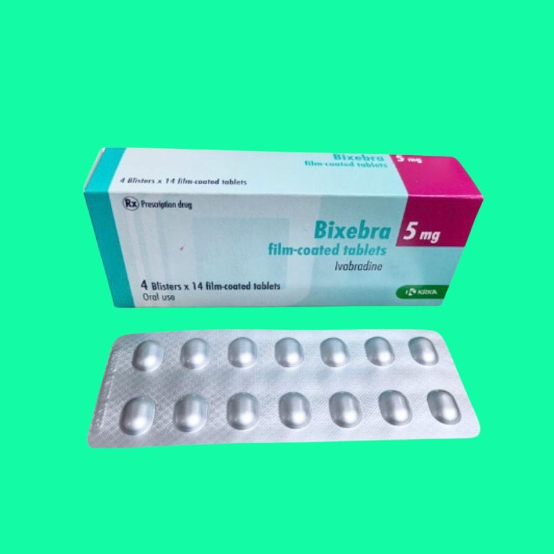 Bixebra 5mg điều trị triệu chứng đau thắt ngực ổn định mạn tính