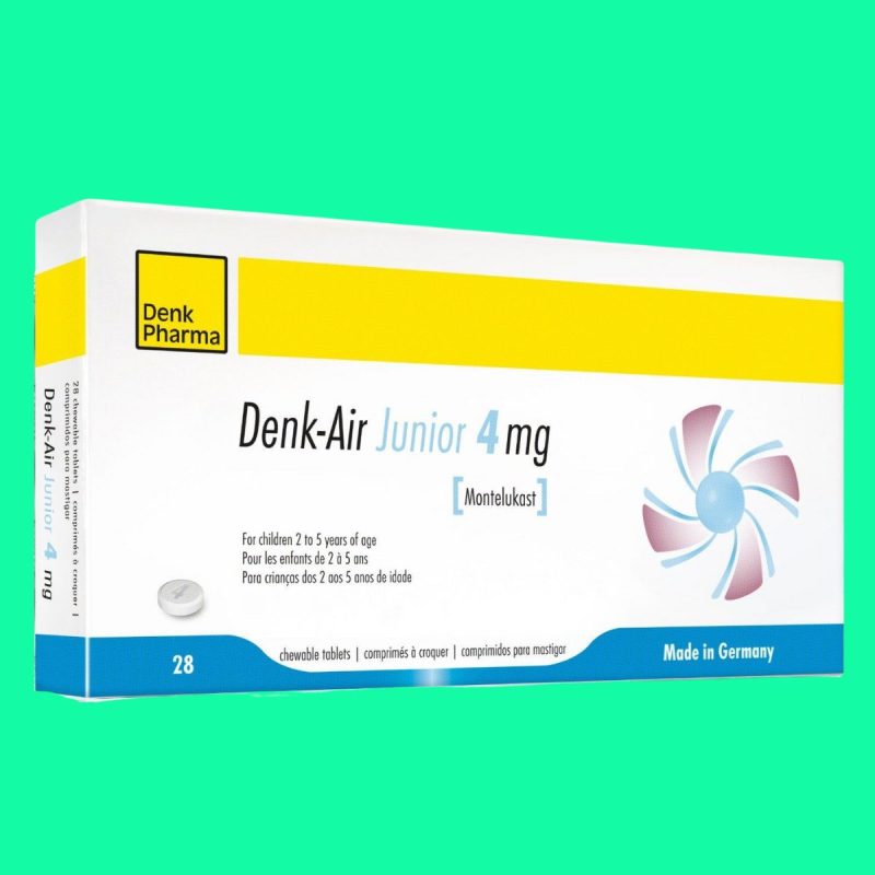 Thuốc Denk-air Junior 4mg có tác dụng kiểm soát cơn hen và viêm mũi