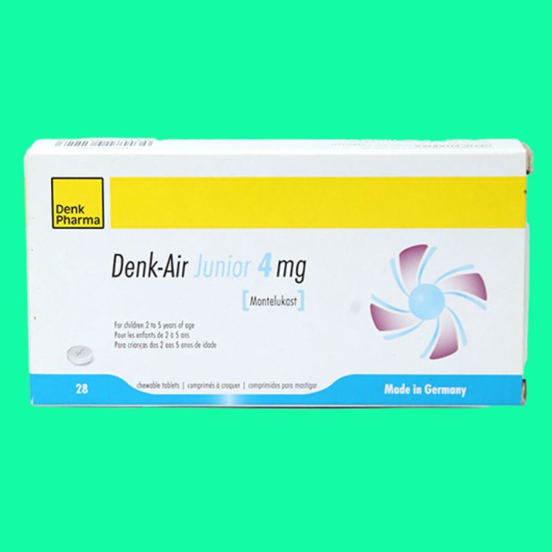 Thuốc Denk-air Junior 4mg có tác dụng kiểm soát cơn hen và viêm mũi