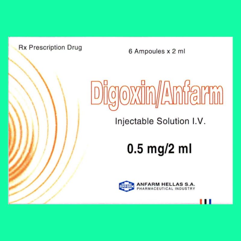 Thuốc Digoxin/Anfarm 0.5mg/2ml có tác dụng điều trị suy tim