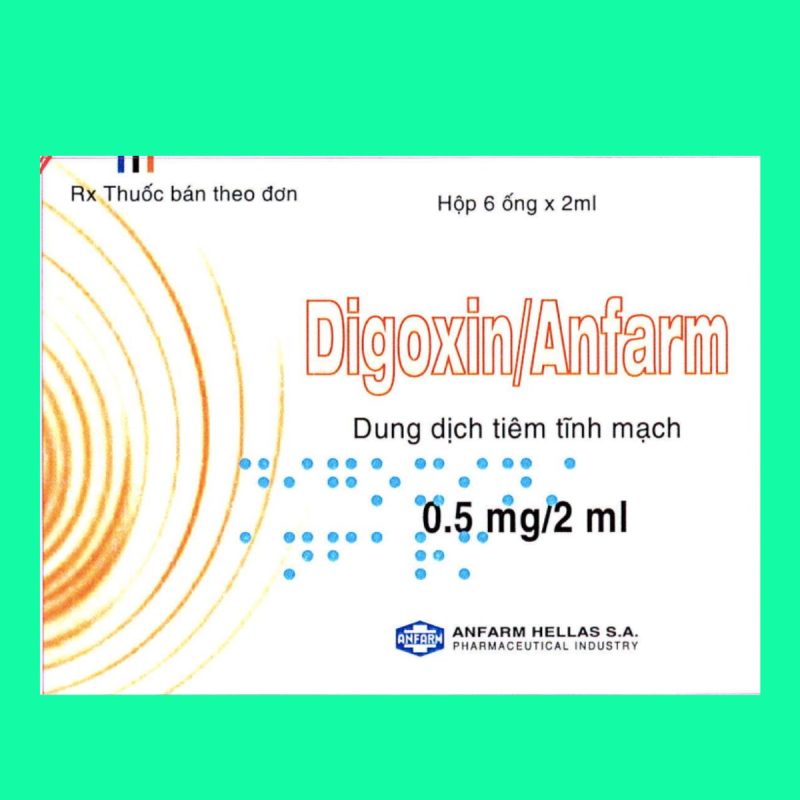 Thuốc Digoxin/Anfarm 0.5mg/2ml có tác dụng điều trị suy tim