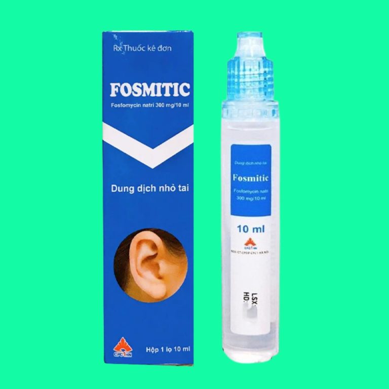 Thuốc Fosmitic 300mg/10ml có tác dụng điều trị nhiễm khuẩn tai
