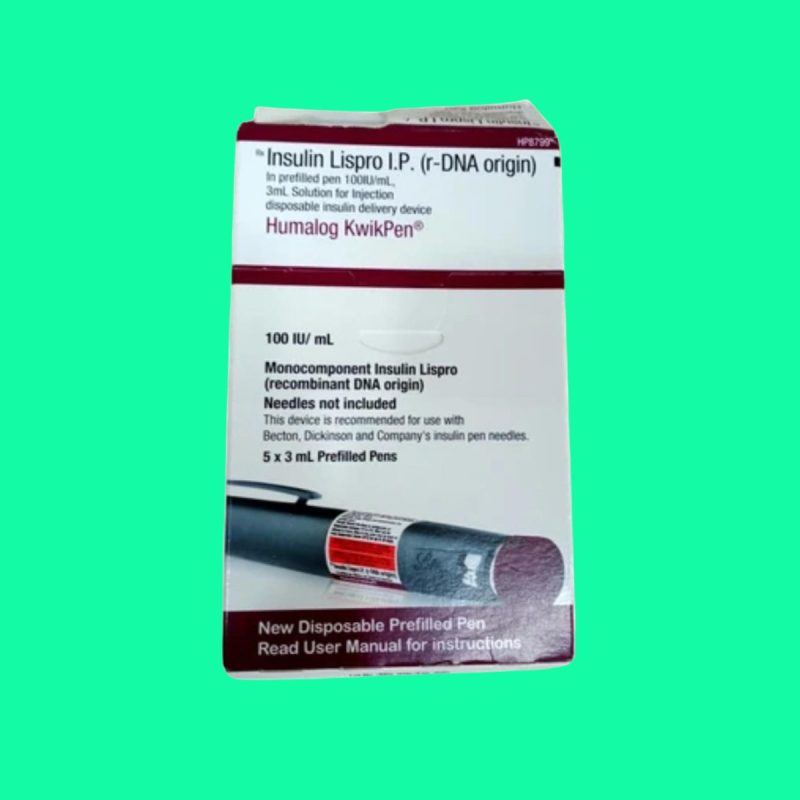 Bút tiêm Humalog Kwikpen 100U/ml điều trị bệnh đái tháo đường