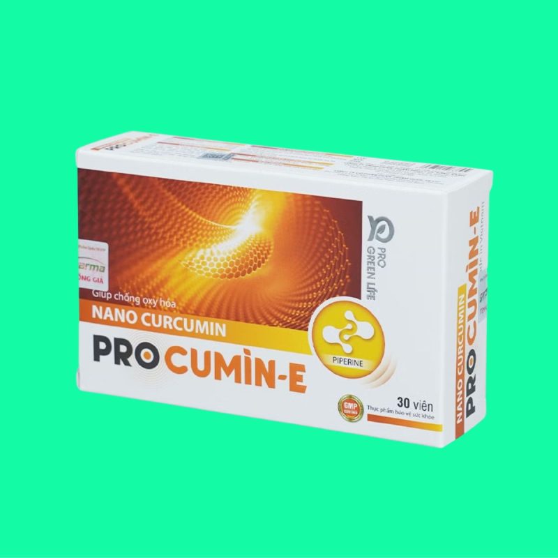 Procumin-E chống oxy hóa, bảo vệ niêm mạc dạ dày, tá tràng, bảo vệ gan