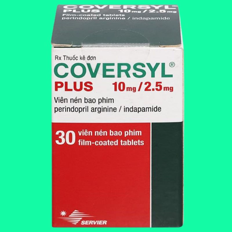 Coversyl Plus 10mg/2.5mg được chỉ định trong điều trị tăng huyết áp