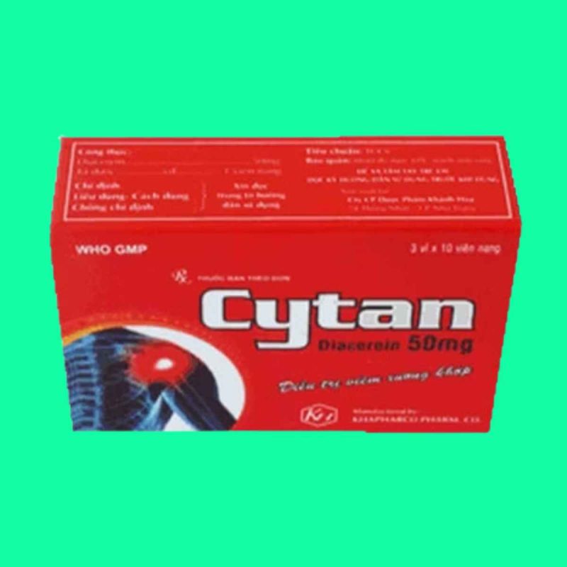 Thuốc Cytan 50mg điều trị triệu chứng thoái hóa khớp, viêm khớp gối