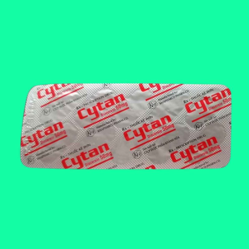 Thuốc Cytan 50mg điều trị triệu chứng thoái hóa khớp, viêm khớp gối