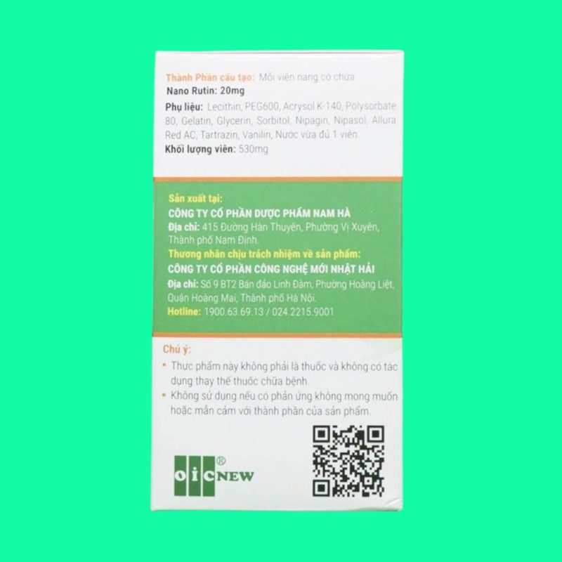 Nano Rutin dự phòng và hỗ trợ điều trị đột quỵ và giãn tĩnh mạch