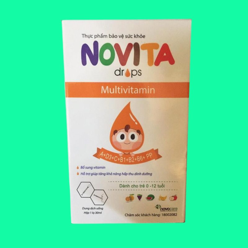 Novita Drops nâng cao đề kháng, kích thích ăn ngon và tiêu hóa tốt