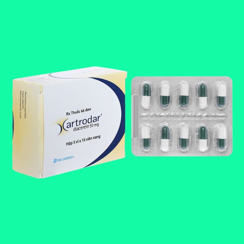 Thuốc Artrodar 50mg điều trị triệu chứng thoái hóa khớp hông, khớp gối