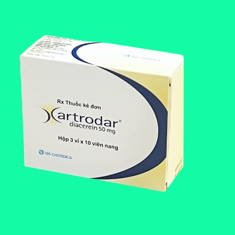 Thuốc Artrodar 50mg điều trị triệu chứng thoái hóa khớp hông, khớp gối