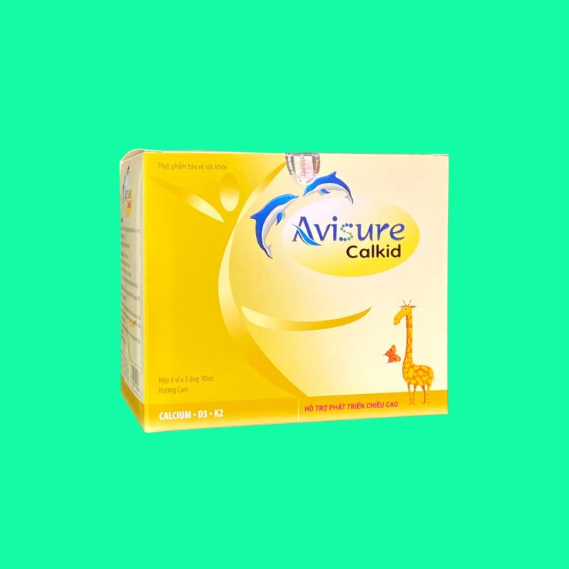 Avisure Calkid hỗ trợ bổ sung Calci, Vitamin D3 và Vitamin K