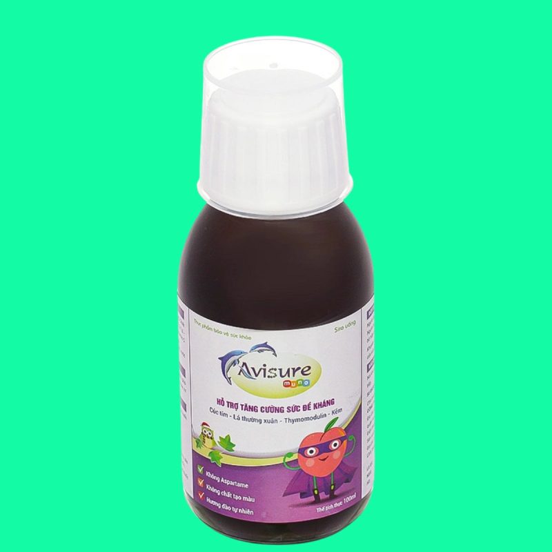 Avisure Muno chai 100ml hỗ trợ tăng cường sức đề kháng cho trẻ em