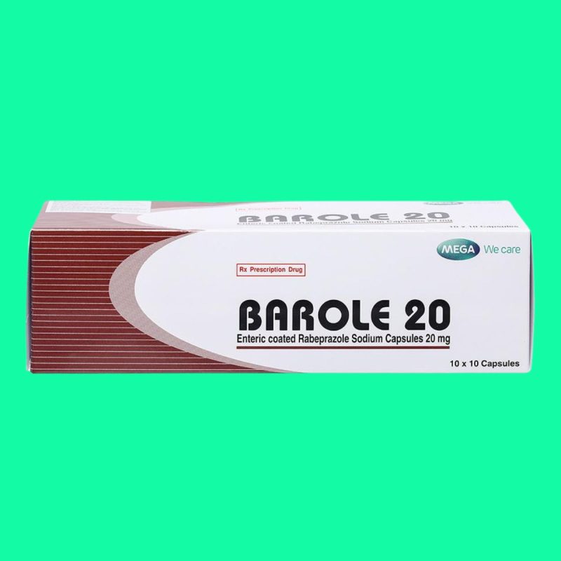 Thuốc Barole 20mg điều trị viêm loét do hội chứng trào ngược dạ dày ...