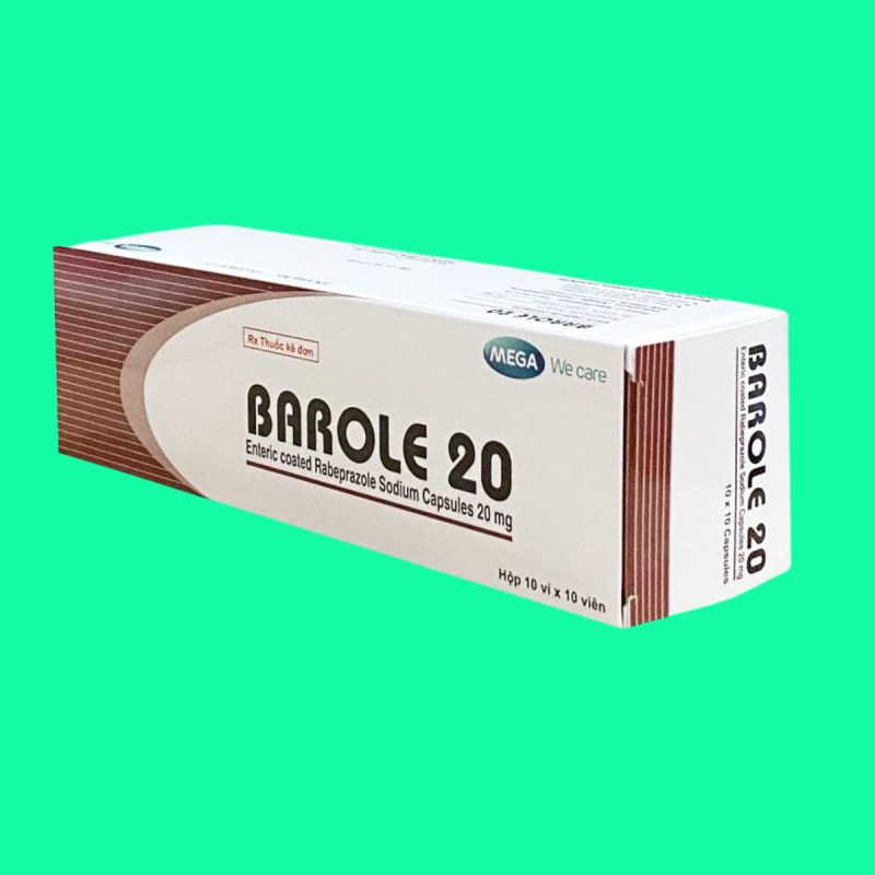 Thuốc Barole 20mg điều trị viêm loét do hội chứng trào ngược dạ dày ...
