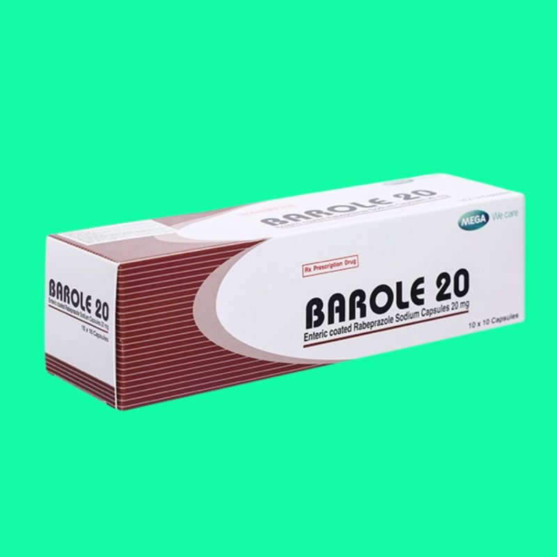 Thuốc Barole 20mg điều trị viêm loét do hội chứng trào ngược dạ dày ...