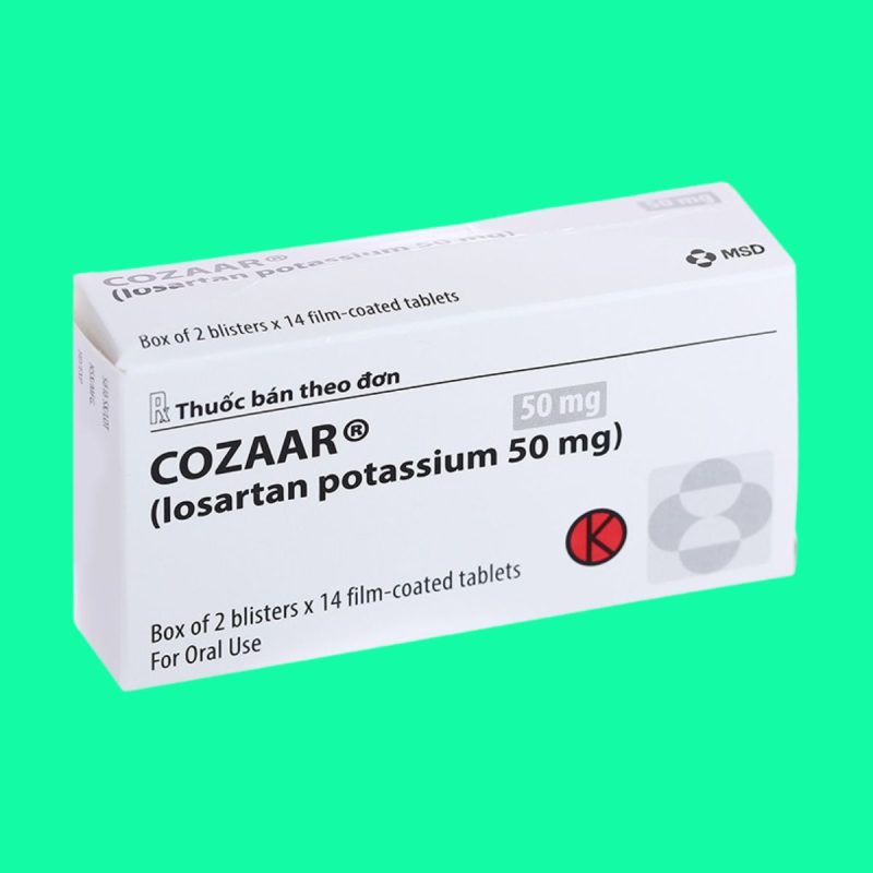 Thuốc Cozaar 50mg điều trị tình trạng tăng huyết áp, tình trạng suy tim
