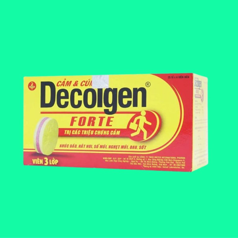 Decolgen Forte điều trị triệu chứng cảm, giảm đau nhức, sốt