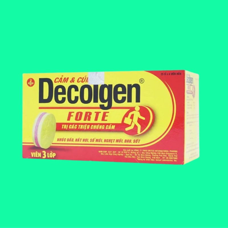 Decolgen Forte điều trị triệu chứng cảm, giảm đau nhức, sốt