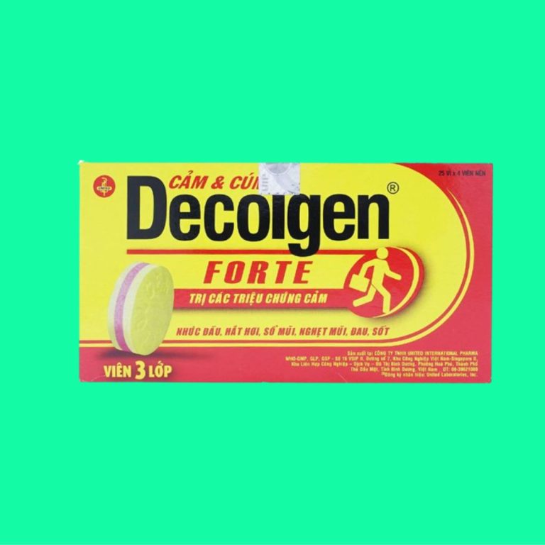 Decolgen Forte điều trị triệu chứng cảm, giảm đau nhức, sốt