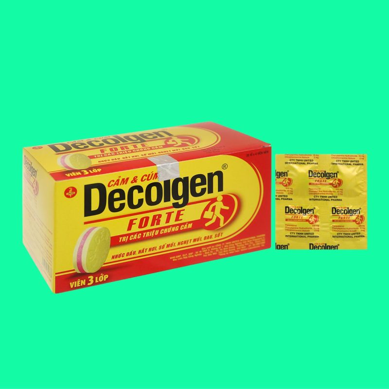 Decolgen Forte điều trị triệu chứng cảm, giảm đau nhức, sốt