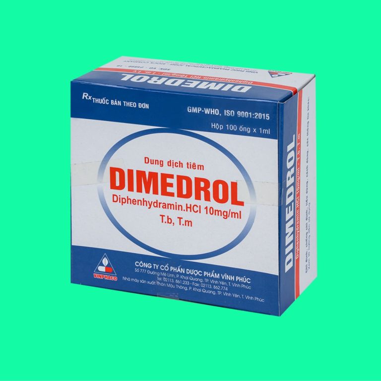 Dimedrol 10mg/ml Vinphaco chống dị ứng, điều trị phản ứng loạn trương lực