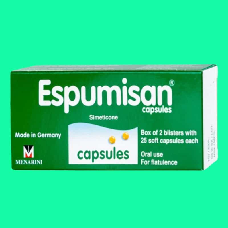 Thuốc Espumisan 40mg điều trị các triệu chứng đầy hơi, chướng bụng