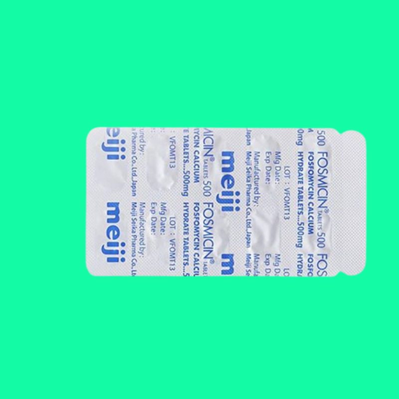 Thuốc Fosmicin tablets 500 điều trị nhiễm khuẩn sâu ở da, viêm bàng quang