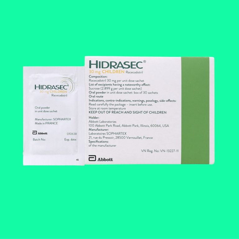 Hidrasec 30mg Children điều trị triệu chứng tiêu chảy cấp ở trẻ nhỏ