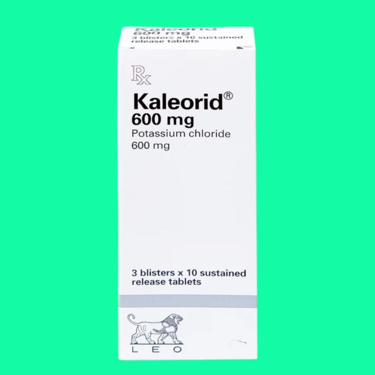 Thuốc Kaleorid 600mg bổ sung kali, phòng và điều trị hạ kali máu