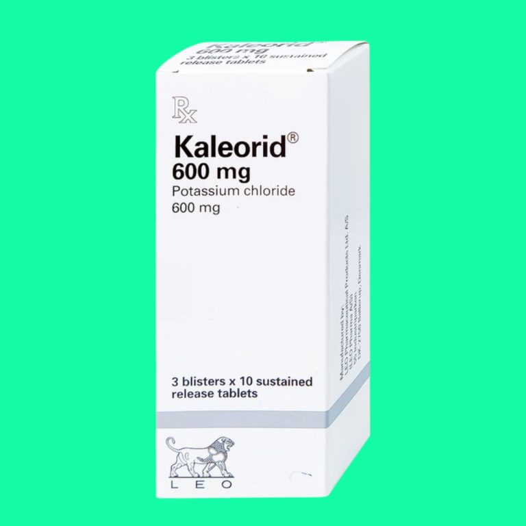Thuốc Kaleorid 600mg bổ sung kali, phòng và điều trị hạ kali máu
