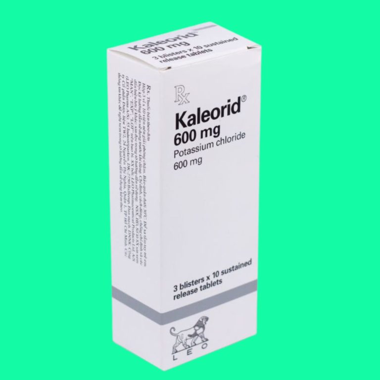 Thuốc Kaleorid 600mg bổ sung kali, phòng và điều trị hạ kali máu