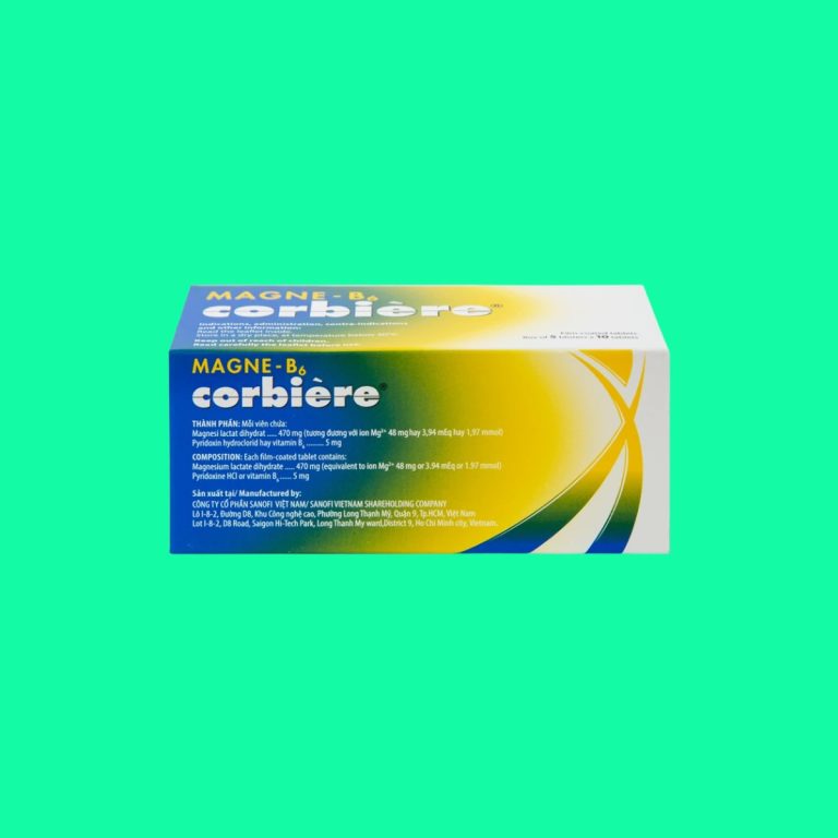 Magne-B6 Corbière Sanofi điều trị các trường hợp thiếu hụt Magnesi