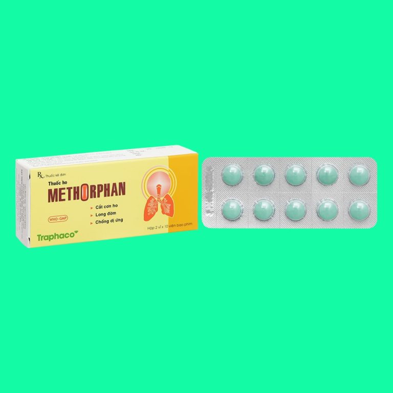Thuốc Methorphan Traphaco hộp 20 viên giúp giảm ho, long đờm