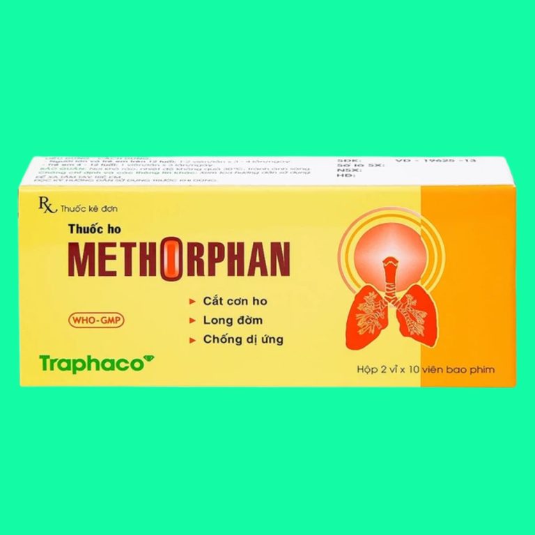 Thuốc Methorphan Traphaco hộp 20 viên giúp giảm ho, long đờm