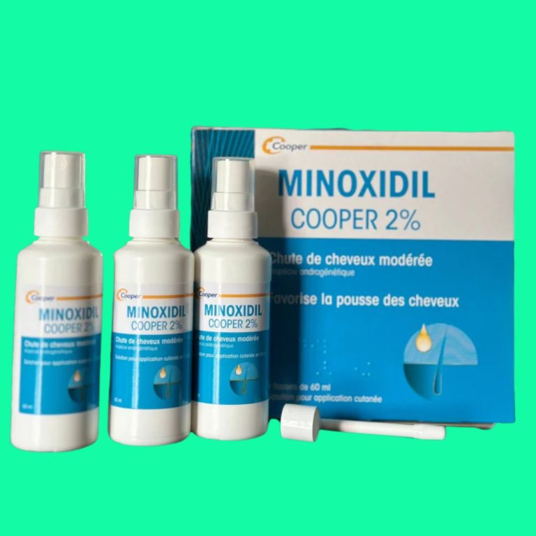 Minoxidil Cooper 2% có tác dụng hỗ trợ cải thiện tình trạng rụng tóc