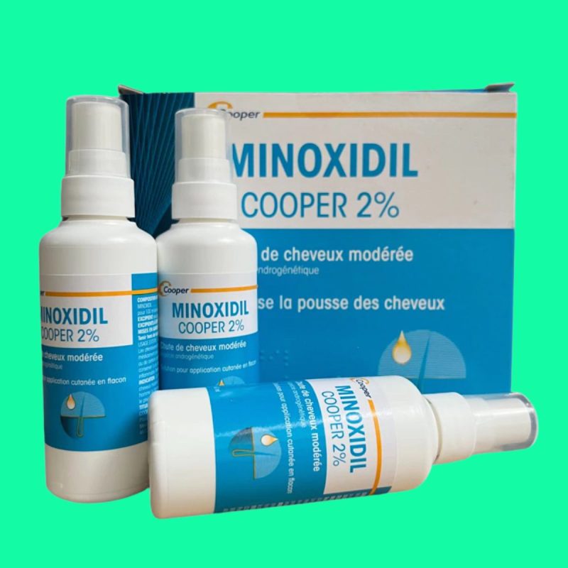 Minoxidil Cooper 2% có tác dụng hỗ trợ cải thiện tình trạng rụng tóc