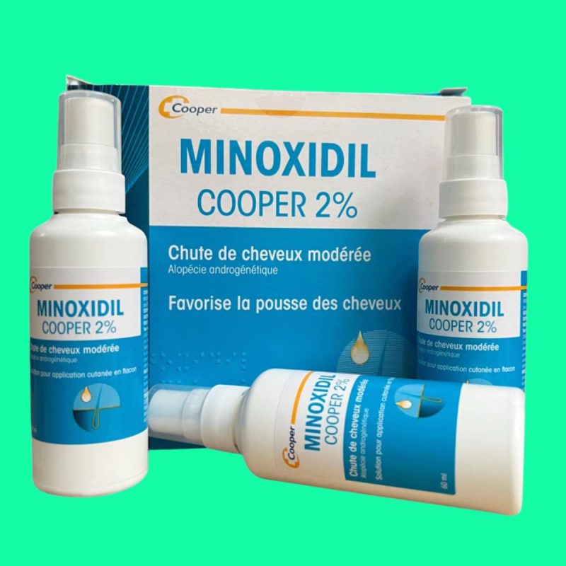 Minoxidil Cooper 2% có tác dụng hỗ trợ cải thiện tình trạng rụng tóc