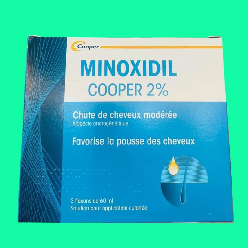 Minoxidil Cooper 2% có tác dụng hỗ trợ cải thiện tình trạng rụng tóc