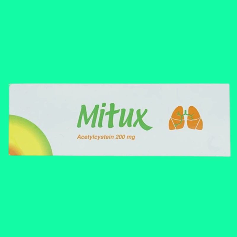 Thuốc Mitux 200mg DHG Pharma giúp tiêu nhầy trong bệnh lý hô hấp